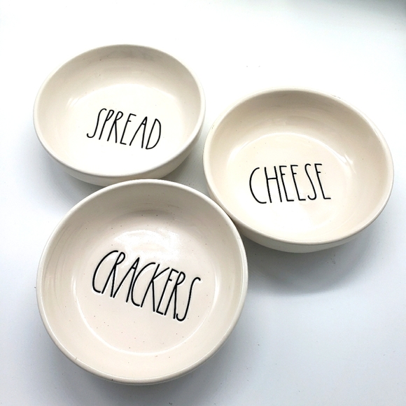 Rae Dunn | Dining | Rae Dunn White Cracker Cheese Set 3 | Poshmark